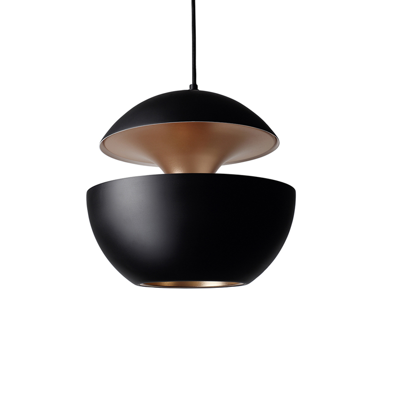 Pendant Light HERE COMES THE SUN 450 Black & copper DCW EDITIONS | SILVERA