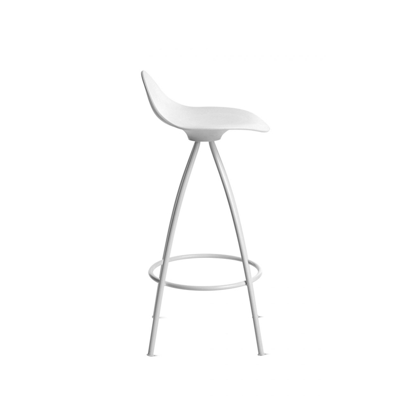 Tabouret haut ONDA base blanche Blanc STUA | SILVERA