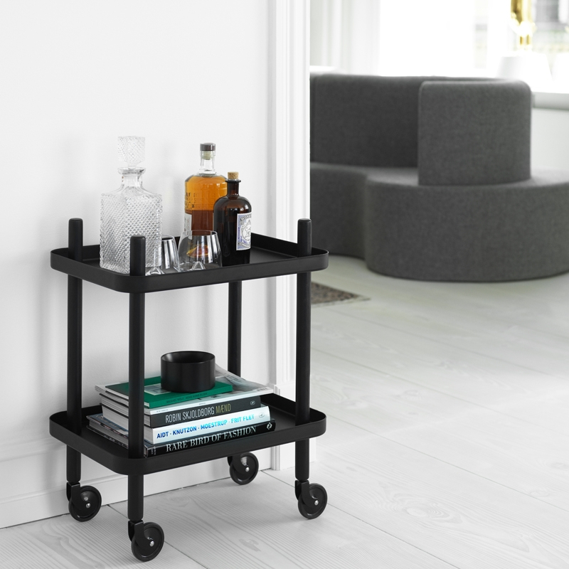Trolley BLOCK TABLE Black/ black NORMANN COPENHAGEN | SILVERA