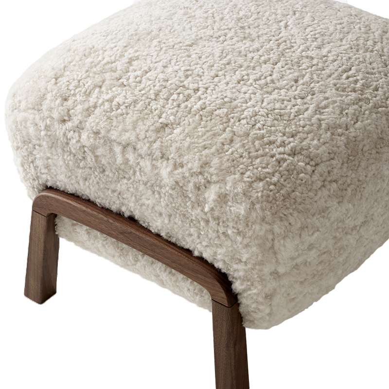 Pouffe WULFF ATD3 Sheepskin Moonlight AND TRADITION | SILVERA