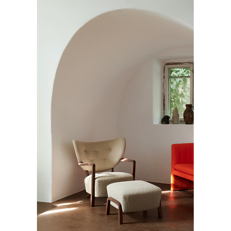 Pouffe WULFF ATD3 Sheepskin Moonlight AND TRADITION | SILVERA